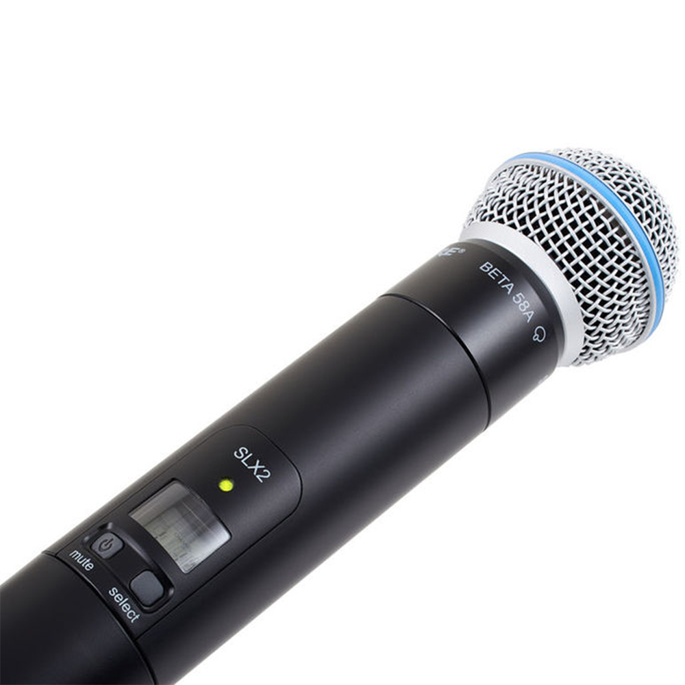 Microfone Sem Fio de Mão Shure SLX24/BETA58 ID-60986 | TeclaCenter