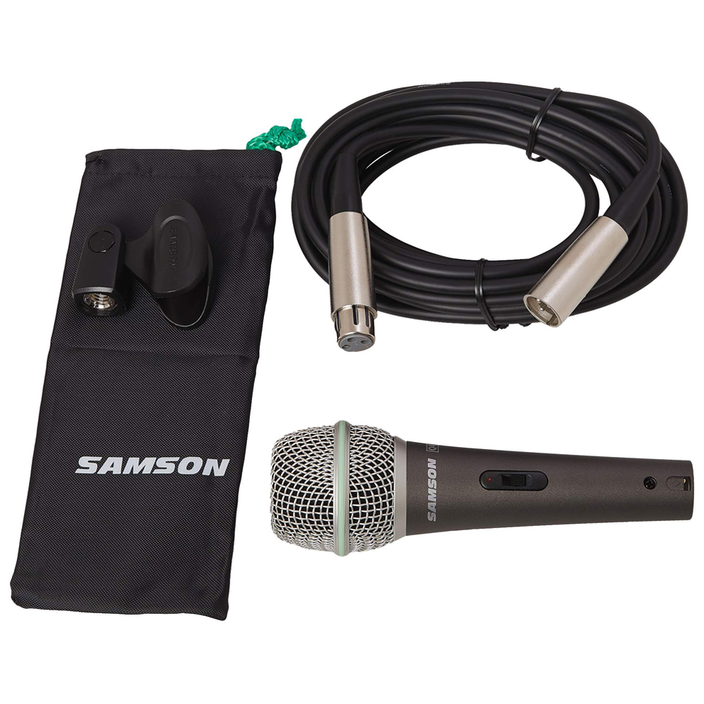 Microfone Dinâmico Samson Q4 Supercardióide Chave on/Off ID-79824 ...