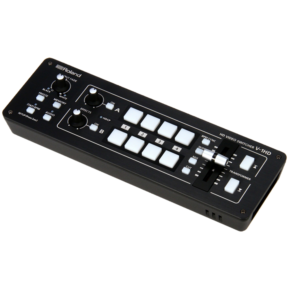 Switcher de Vídeo Roland V1HD Preto de 4 Canais ID-83712 | TeclaCenter