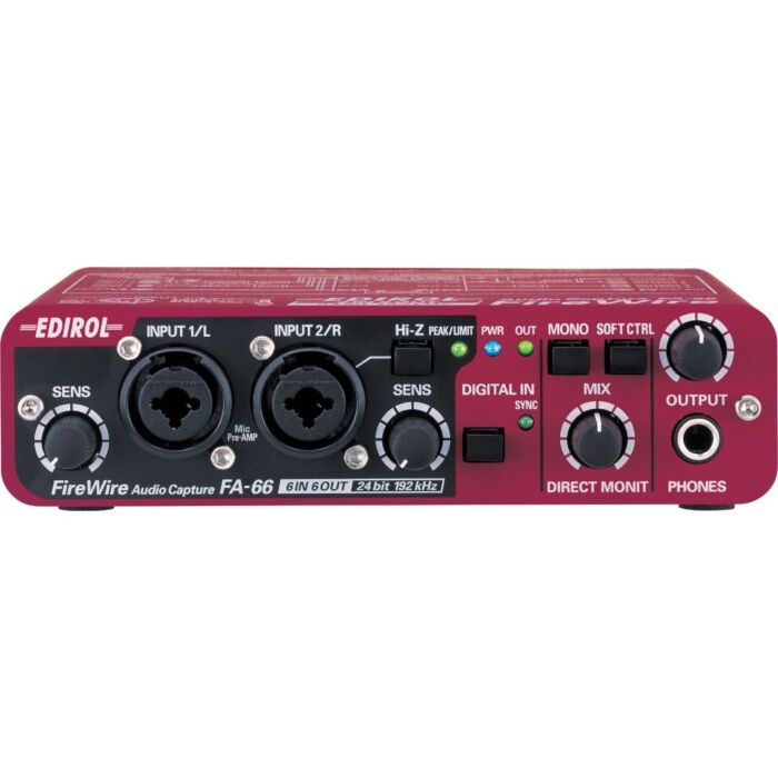 Instrumentos Musicais Roland Edirol FA-66 - Interface de Áudio Firewire