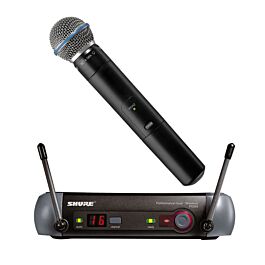 Microfone sem fio Shure PGX24/Beta58 de bastão | TeclaCenter Inst